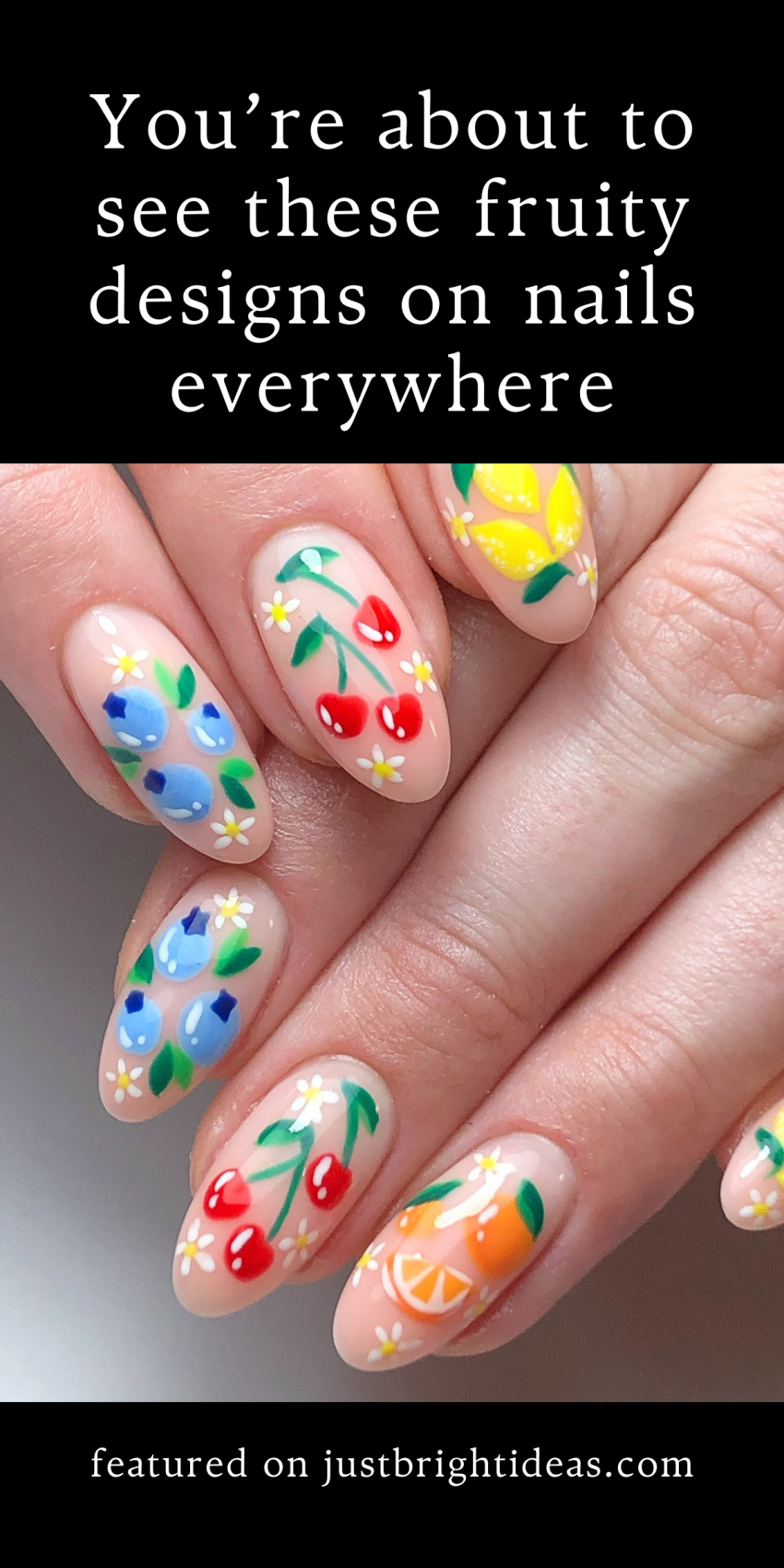 Nail 2024's hottest trend with these fruity nail designs