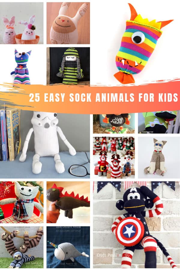 25 Easy DIY Sock Plushies and Animals You'll Want to Make this Weekend