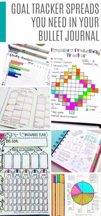 BRILLIANT Bullet Journal Goal Tracker Hacks {Make things happen in 2019!}