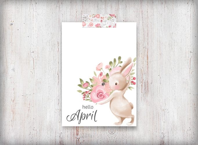 Free April Cover Page Bullet Journal Printables to Welcome the Spring!