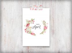 Free April Cover Page Bullet Journal Printables to Welcome the Spring!