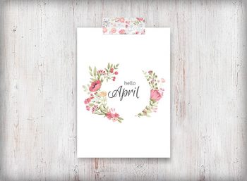 Free April Cover Page Bullet Journal Printables to Welcome the Spring!