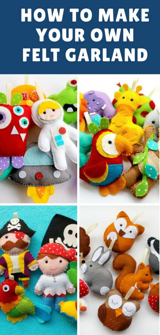 DIY Felt Garlands to Decorate Your Child's Bedroom