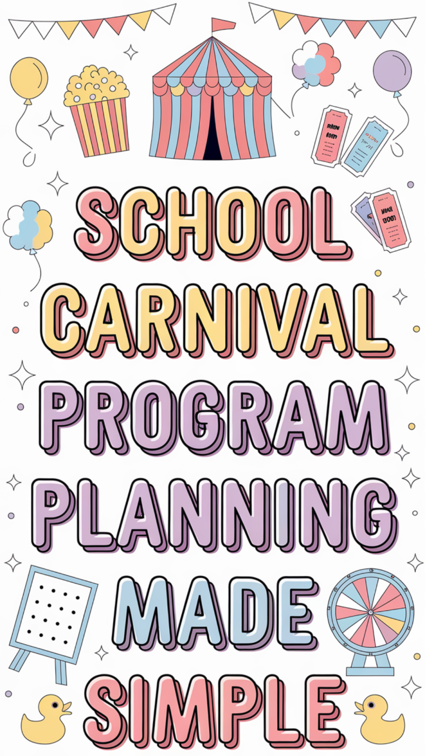 How to Make a Printed Program for Your School Carnival (That Pays for ...