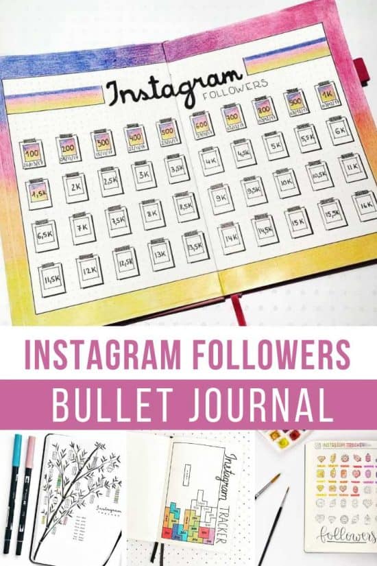 Instagram Tracker Ideas {You need for your bullet journal!}