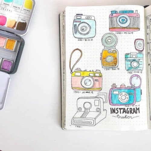 Instagram Tracker Ideas {You need for your bullet journal!}
