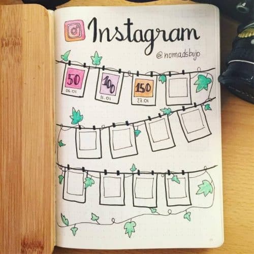 Instagram Tracker Ideas {You need for your bullet journal!}