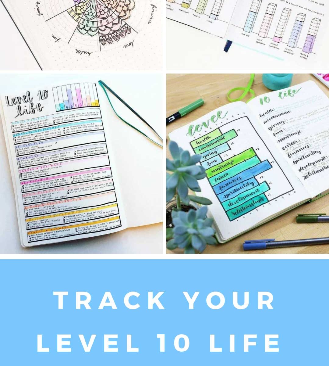 10 Ways to Track Your Level 10 Life in Your Bullet Journal