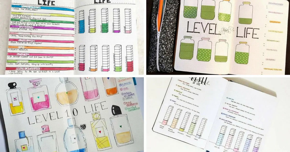 10 Ways to Track Your Level 10 Life in Your Bullet Journal