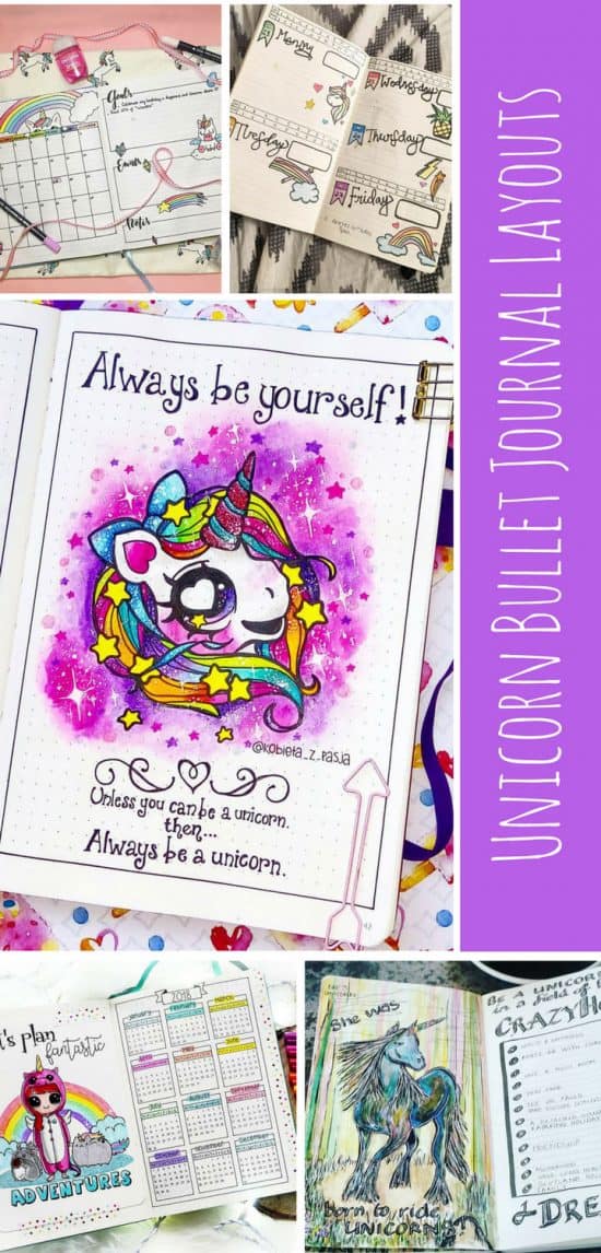 10 Magical Unicorn Bullet Journal Layouts to Help You Sparkle