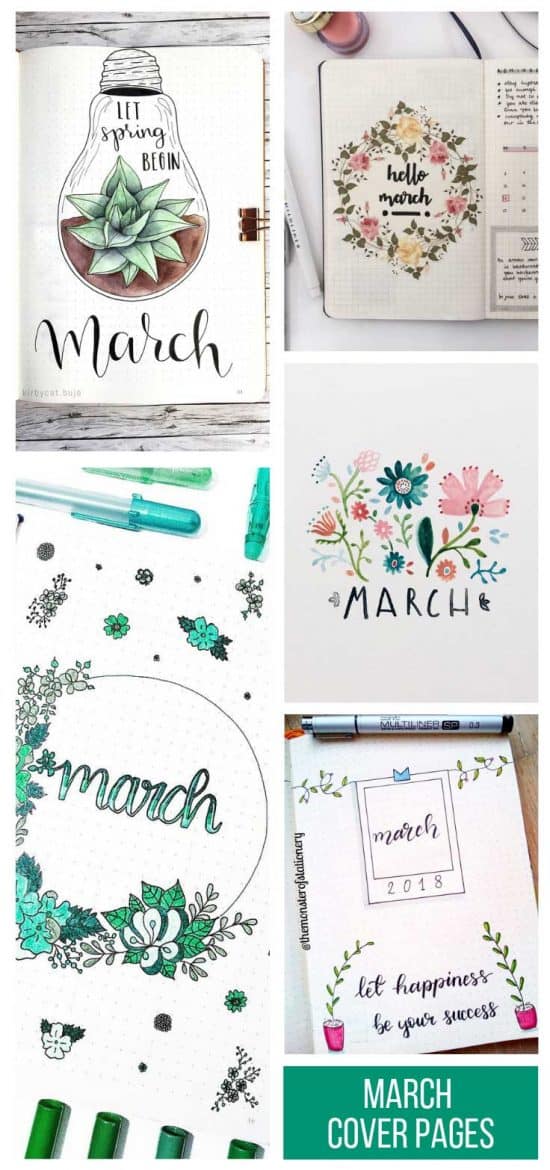 10 Cute March Bullet Journal Ideas You'll Want to Steal