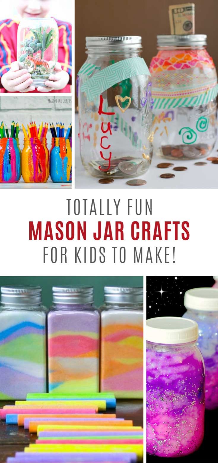 10 Mason Jar Craft Ideas for Kids to have Fun with this Weekend