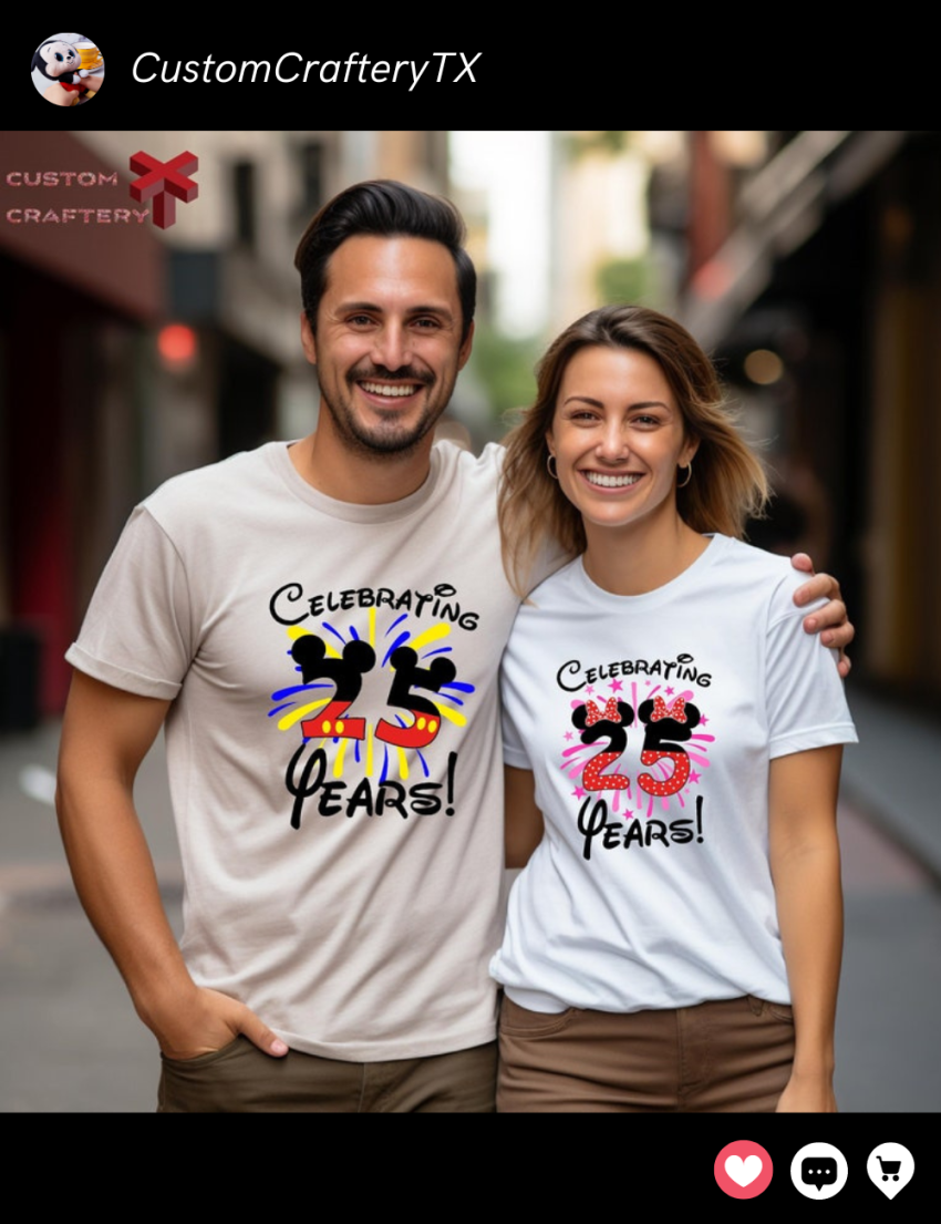 Make your trip magical with these cute couple's Disney shirts