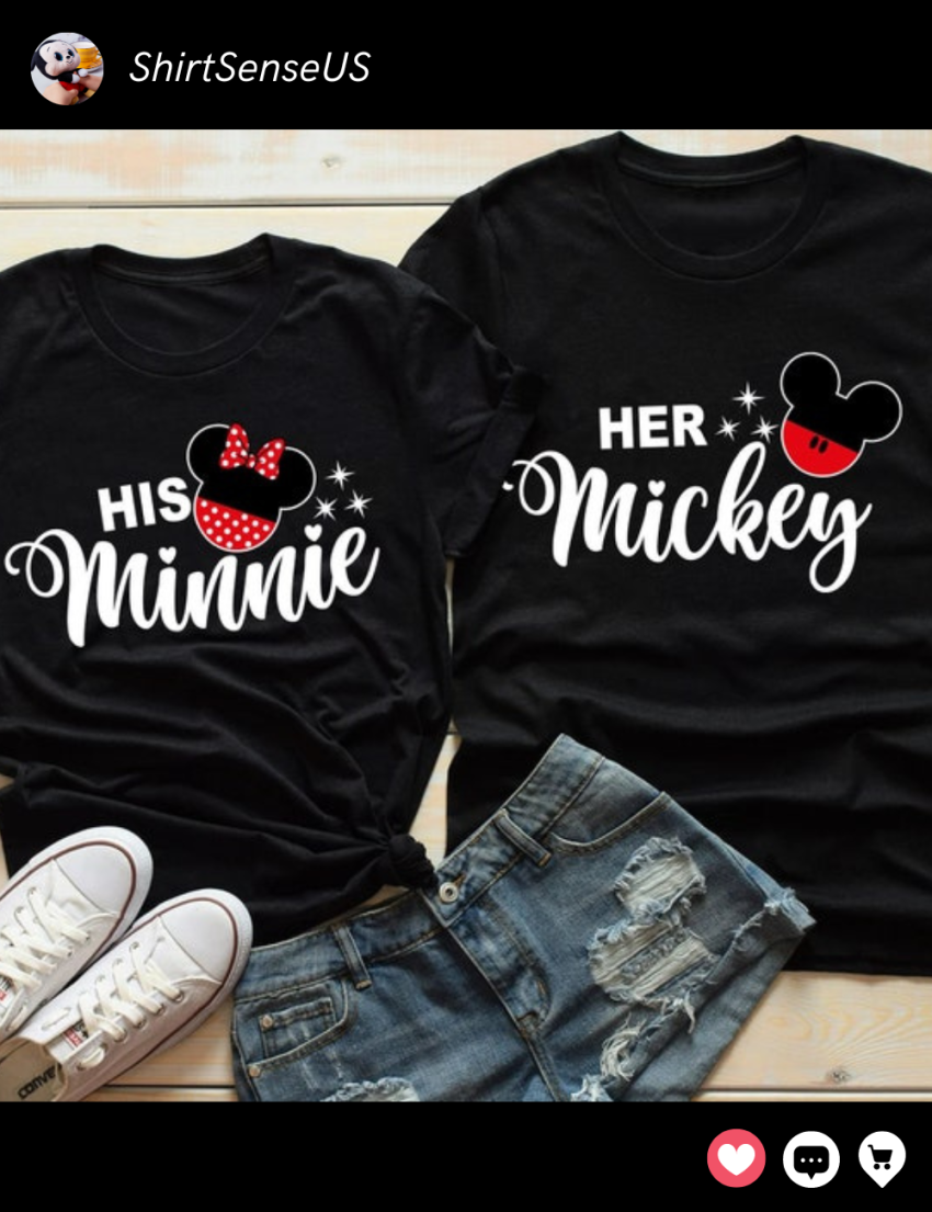 Make your trip magical with these cute couple's Disney shirts
