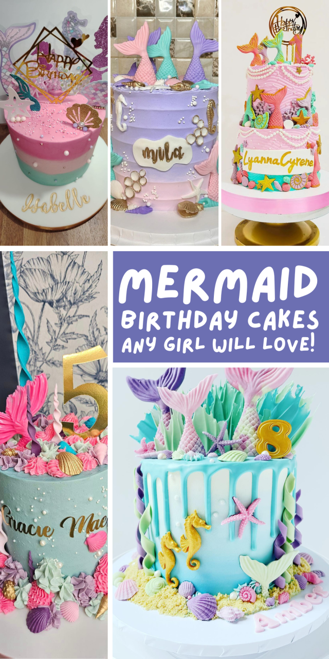 Make Waves with These Magical Mermaid Birthday Cakes