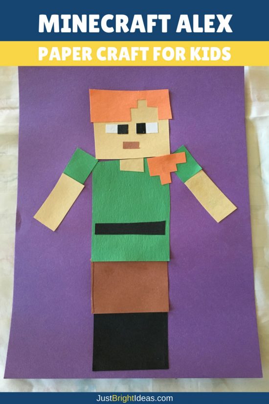 Minecraft Alex Paper Craft for Kids