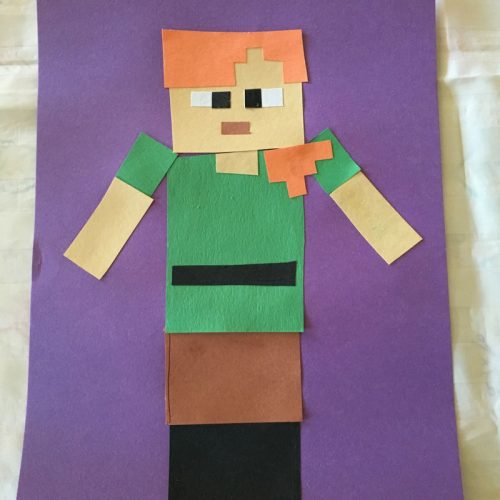 Minecraft Alex Paper Craft for Kids