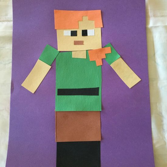 Minecraft Alex Paper Craft for Kids
