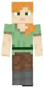 Minecraft Alex Paper Craft for Kids