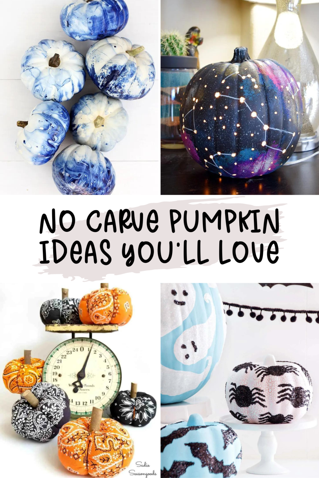 Unusual No Carve Pumpkin Decorating Ideas {All the fun of pumpkins ...