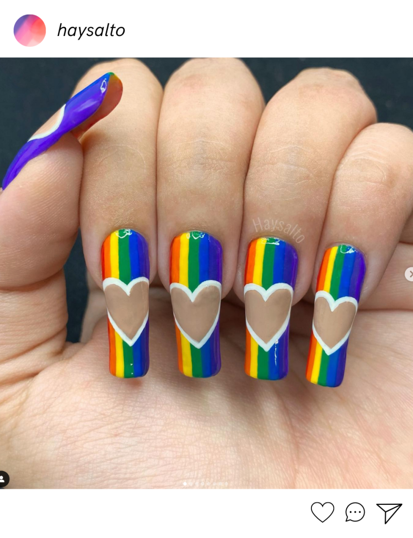 20+ Nail ideas to wear with pride this June