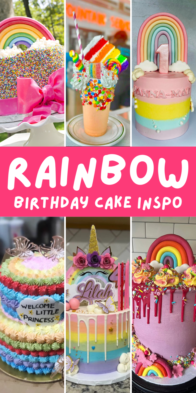 Make their birthday extra magical with these rainbow birthday cake ideas