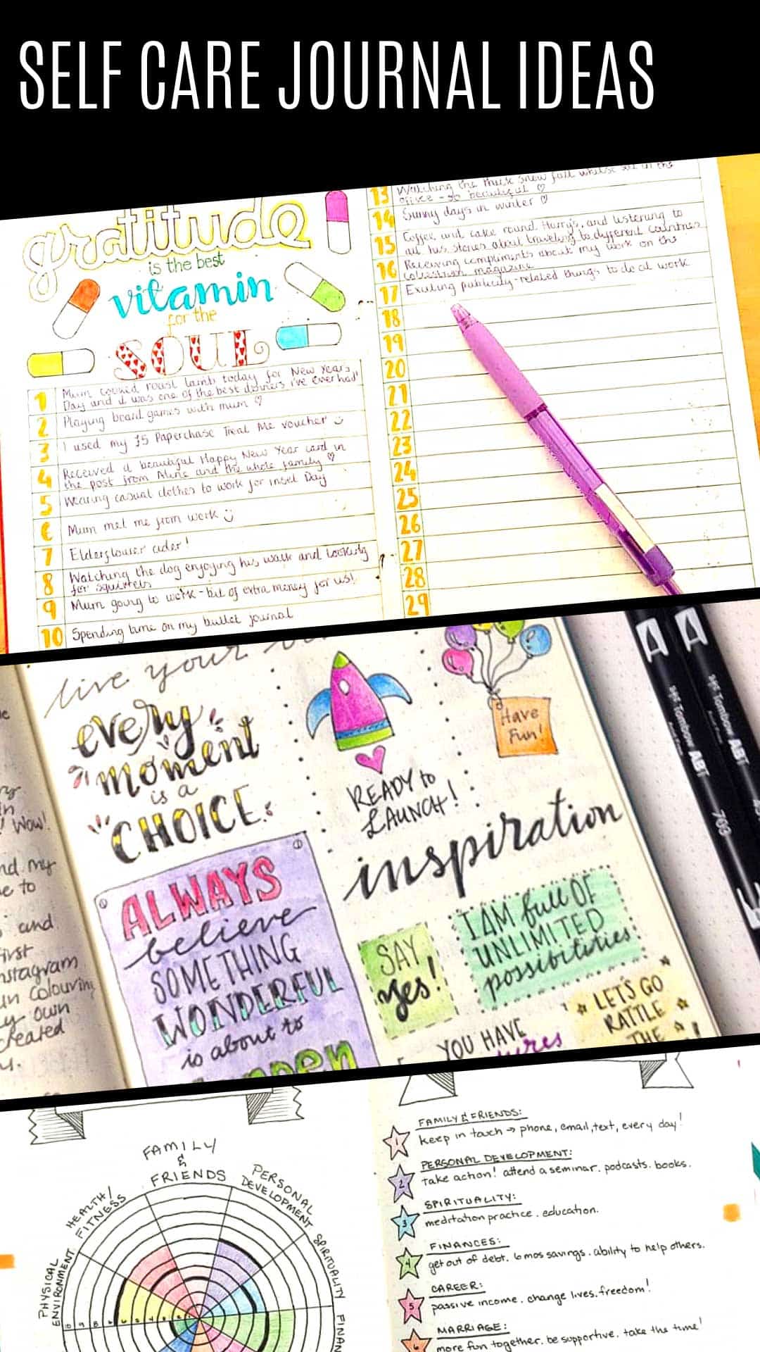Self Care Journal Ideas for Your Bullet Journal {It's time to embrace ...