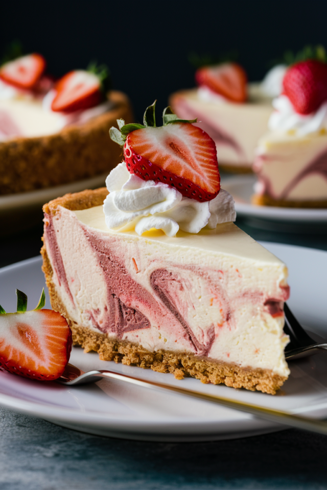 White Chocolate Strawberry Cheesecake Your Family Will Go Crazy Over