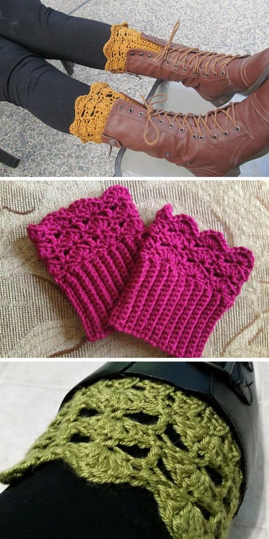 Boot Cuff Crochet Patterns {Add some feminine flair to your winter ...
