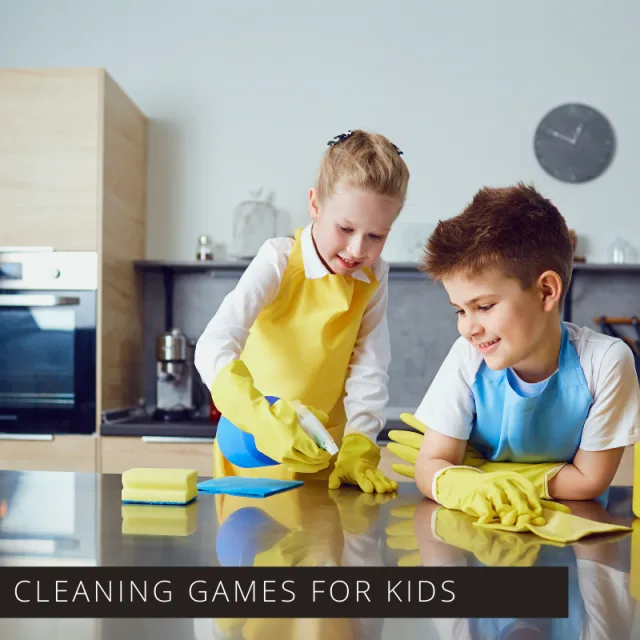 14 Genius Cleaning Games for Kids - With Free Printables!