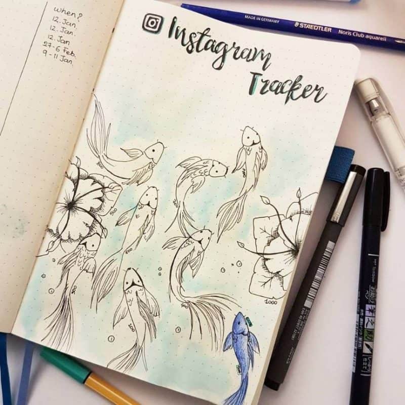 Instagram Tracker Ideas {You need for your bullet journal!}
